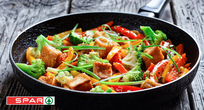 SALTEADO DE TOFU CON VERDURAS. - SPAR